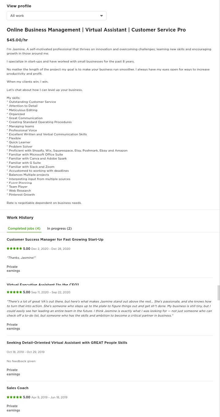 10 Awesome Upwork Profile Examples That Will Help You Get Clients | My Freelance HQ